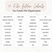 Home Organization Labels, Precut Home Filing System LABELS, Home Office ...