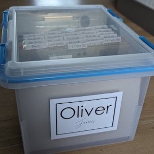 Kids File Folder Box, Memory Tote Box, Kids Tote Complete Box, Baby ...