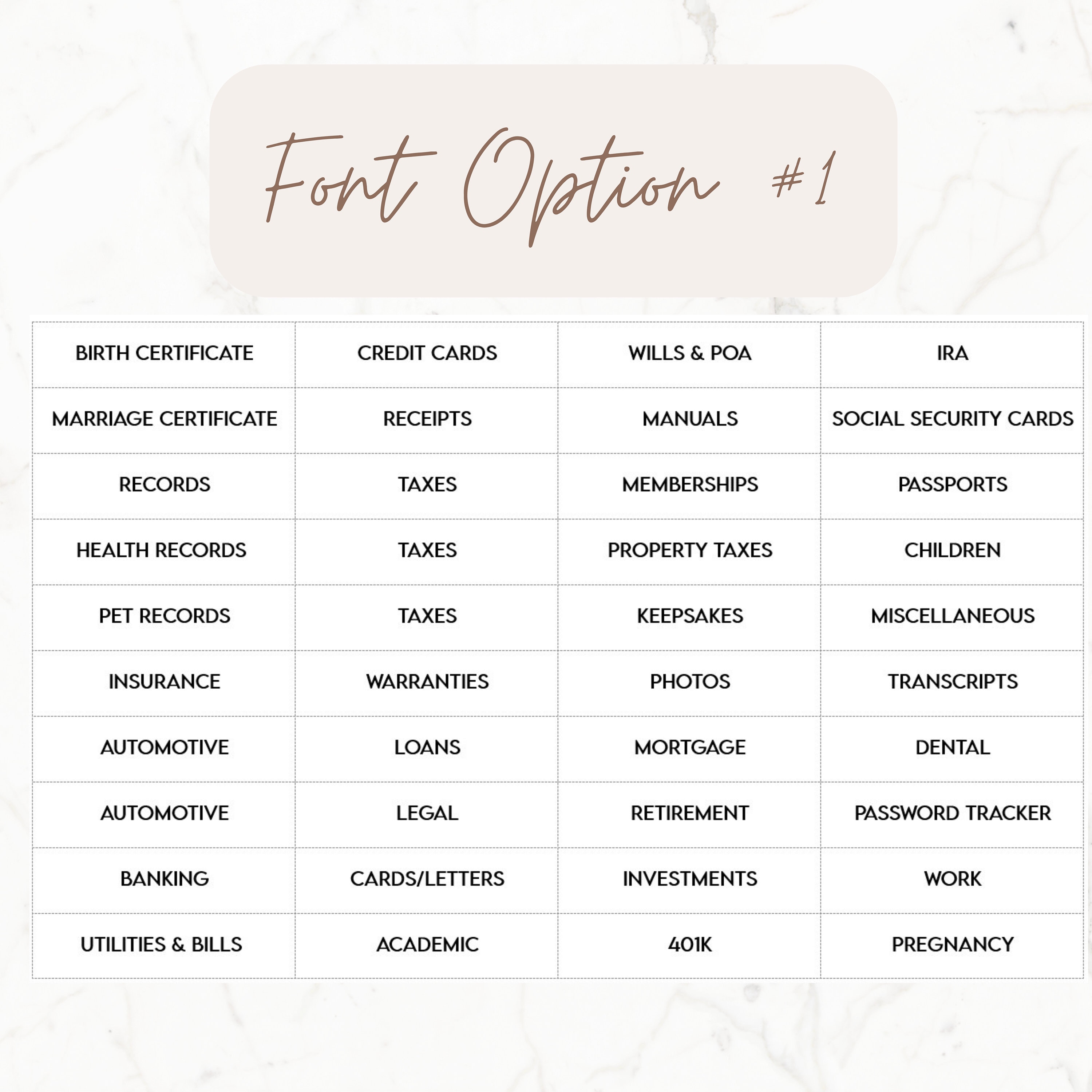 Home Filing System, Home Files, Home Office Organization, File Storage ...