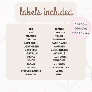 Building Bricks Toy Bin Labels, Montessori, Trofast, Nursery, IKEA ...