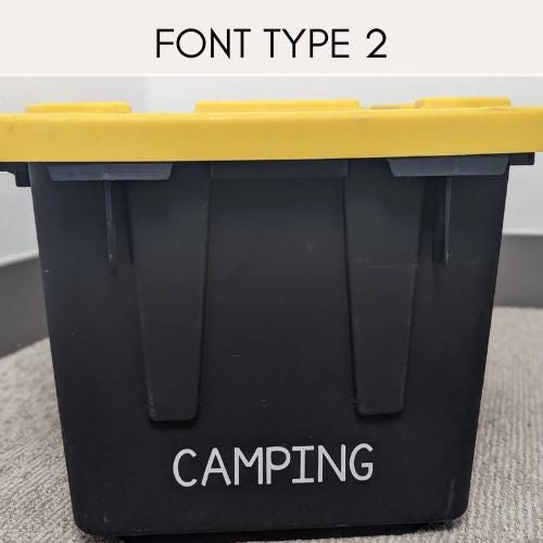 Custom Waterproof Storage Bin Labels: Garage, Basement, Holiday - Etsy