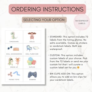 Toy Bin Labels, Playroom, Waterproof, Trofast, Cube Storage, Bin Clip ...