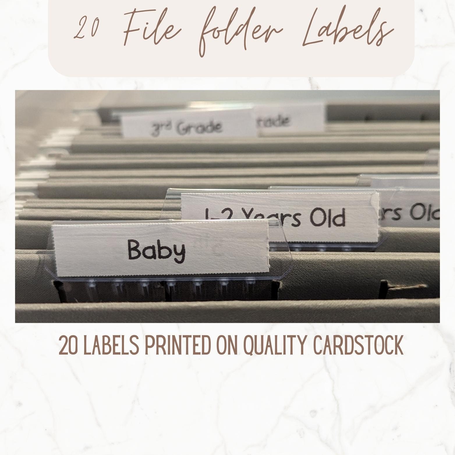 Milestone Tote Bin Labels Memory Box Organization School Files Baby ...