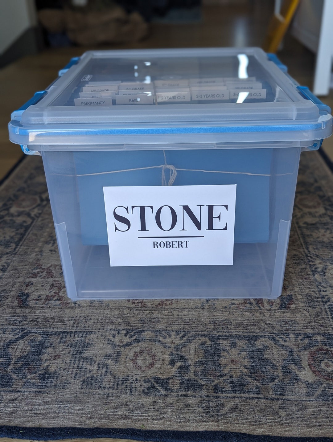 Kids File Folder Box, Memory Tote Box, Kids Tote Complete Box, Baby ...