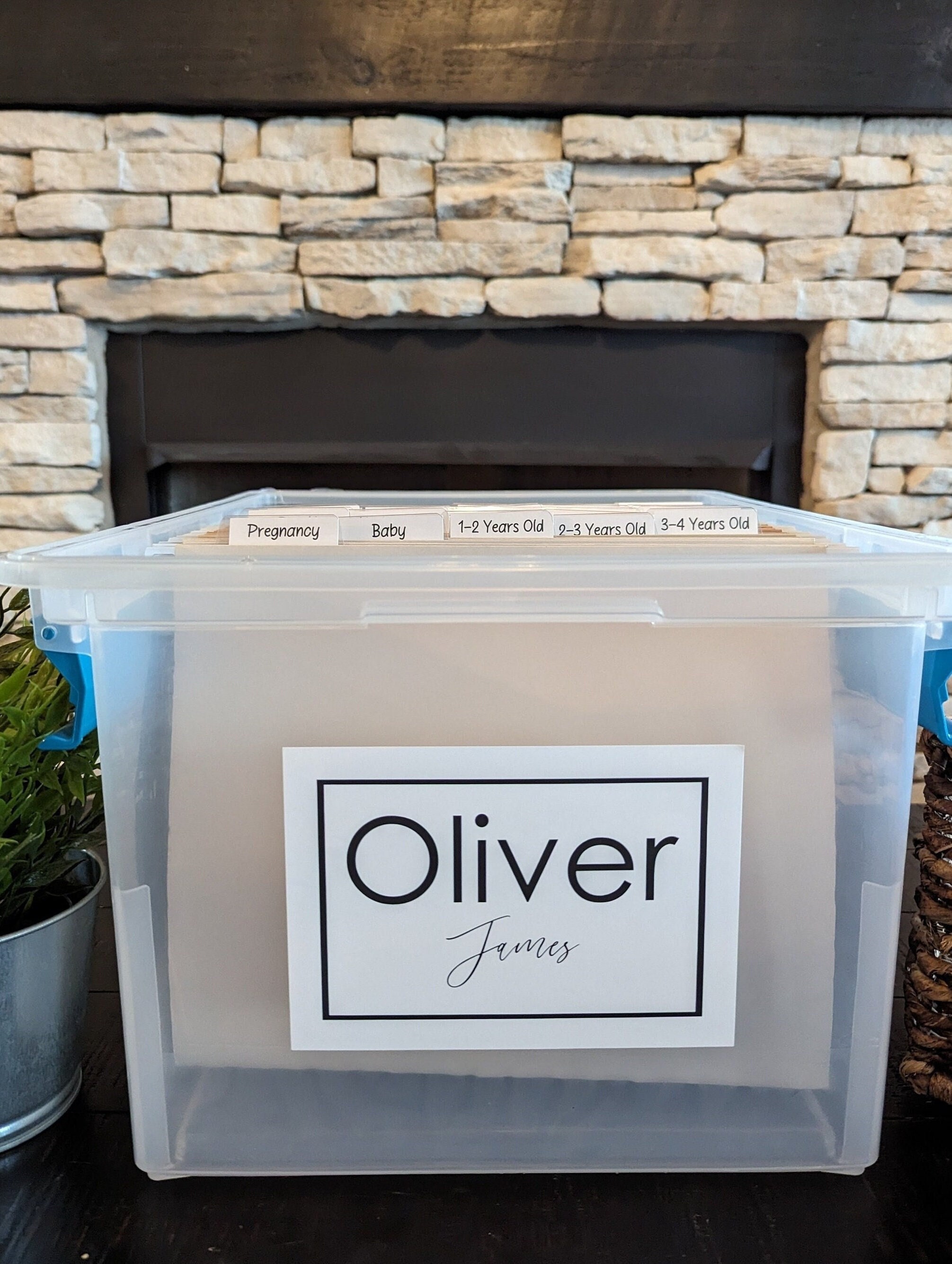 Kids File Folder Box, Memory Tote Box, Kids Tote Complete Box, Baby ...