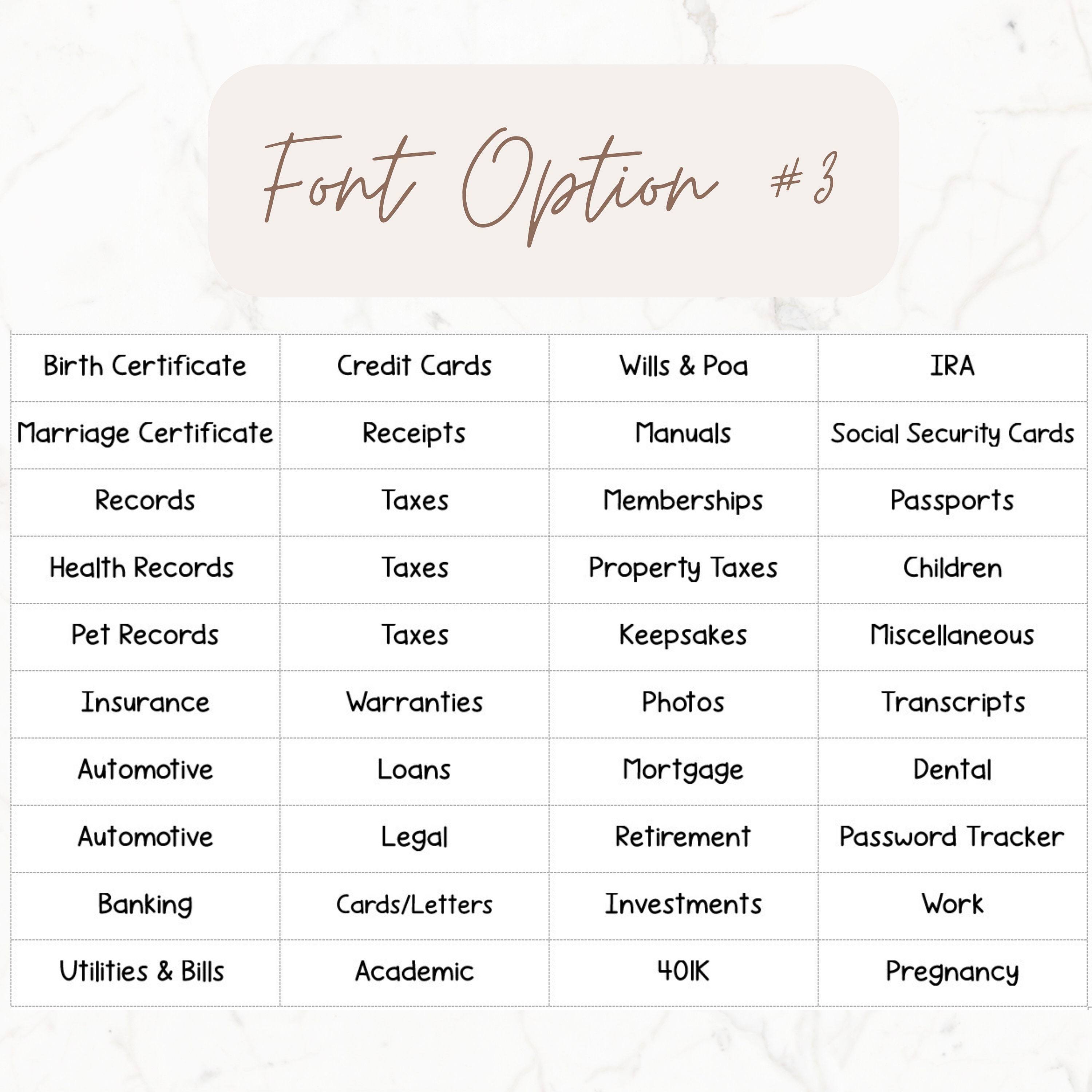 Home Filing System, Home Files, Home Office Organization, File Storage ...