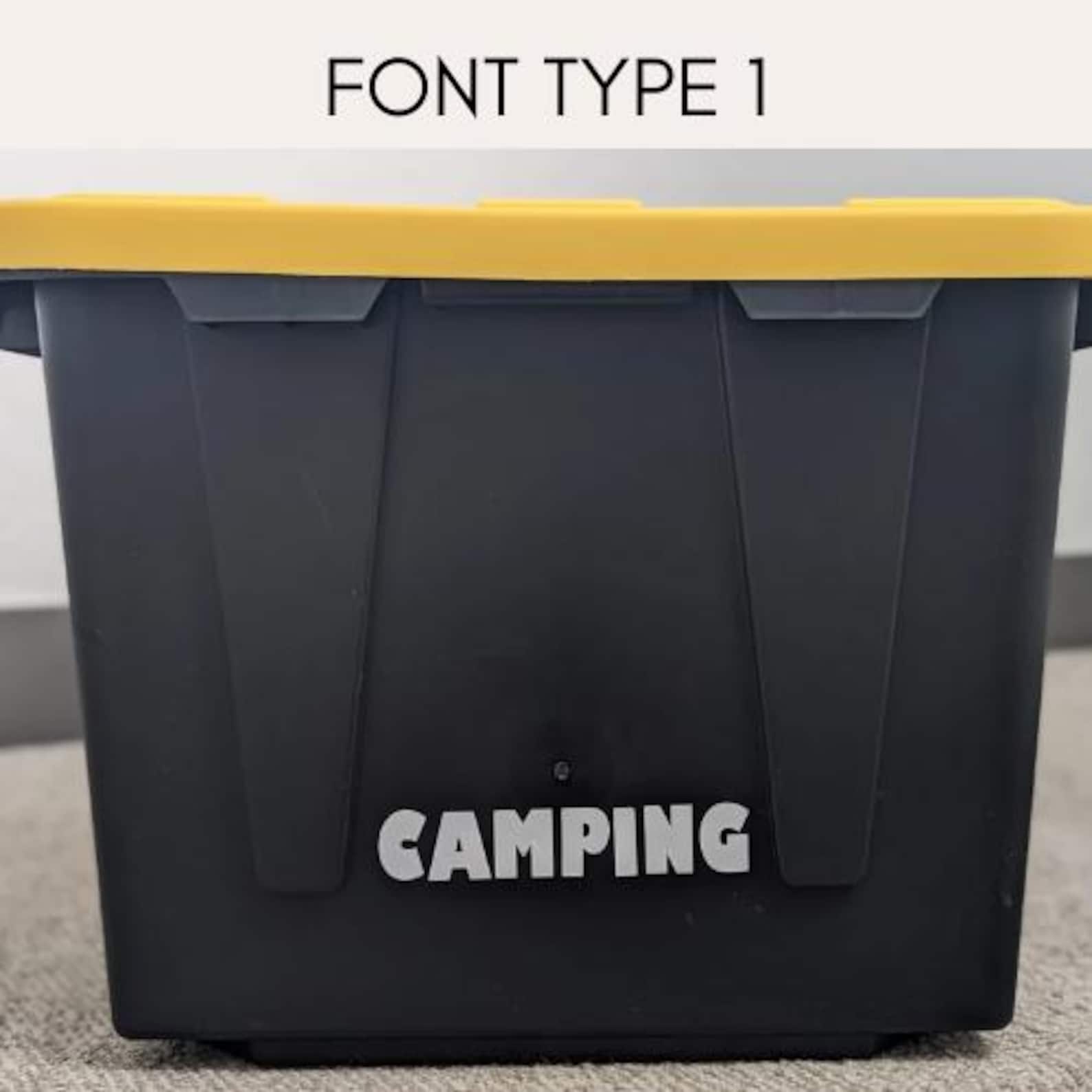 Custom Waterproof Storage Bin Labels: Garage, Basement, Holiday - Etsy