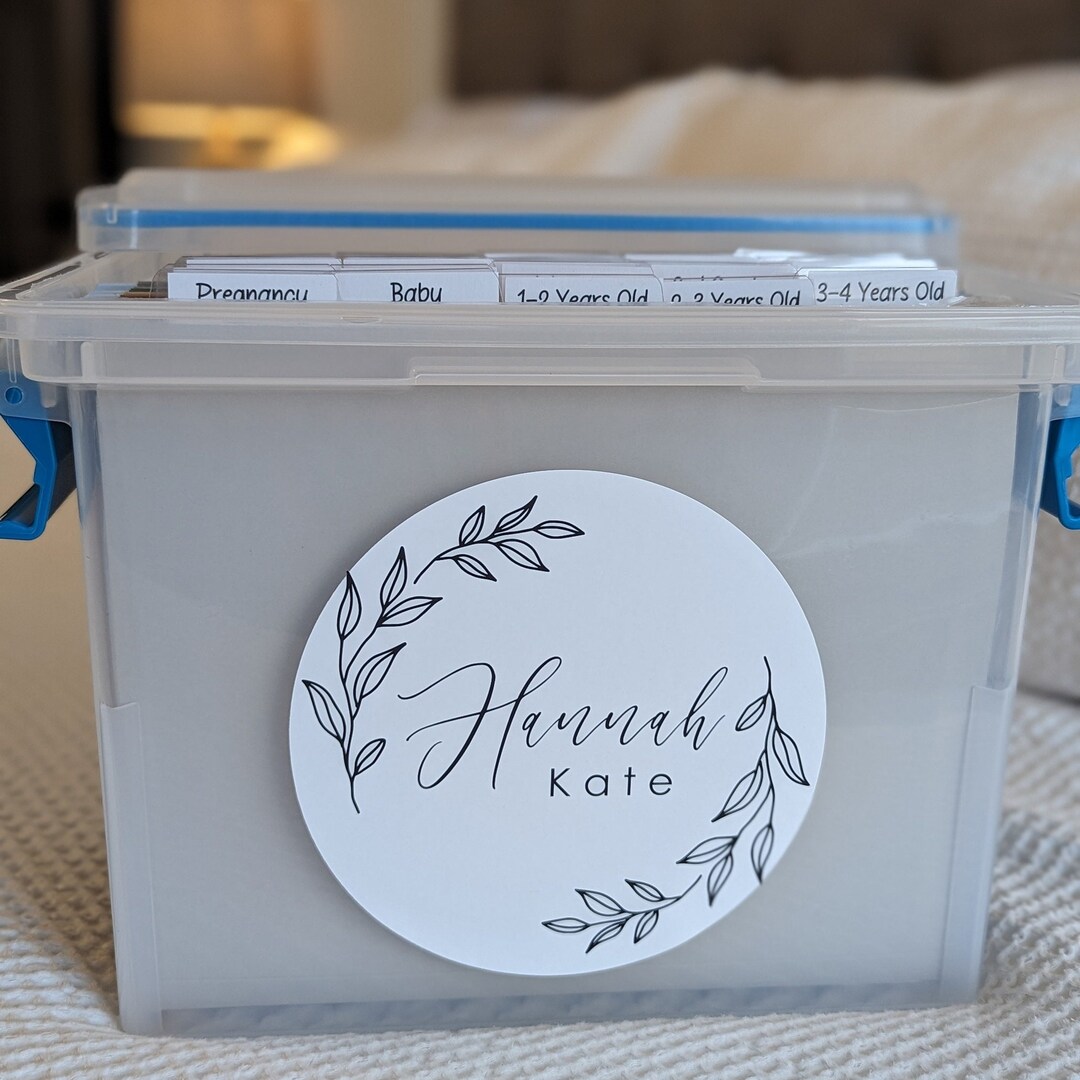 Milestone Tote Box Kit, File Organization, Kids File Memory Box, File ...