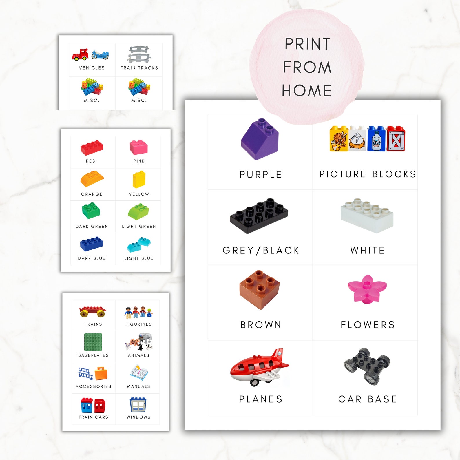 Building Bricks Toy Bin Labels, Montessori, Digital File, Trofast ...
