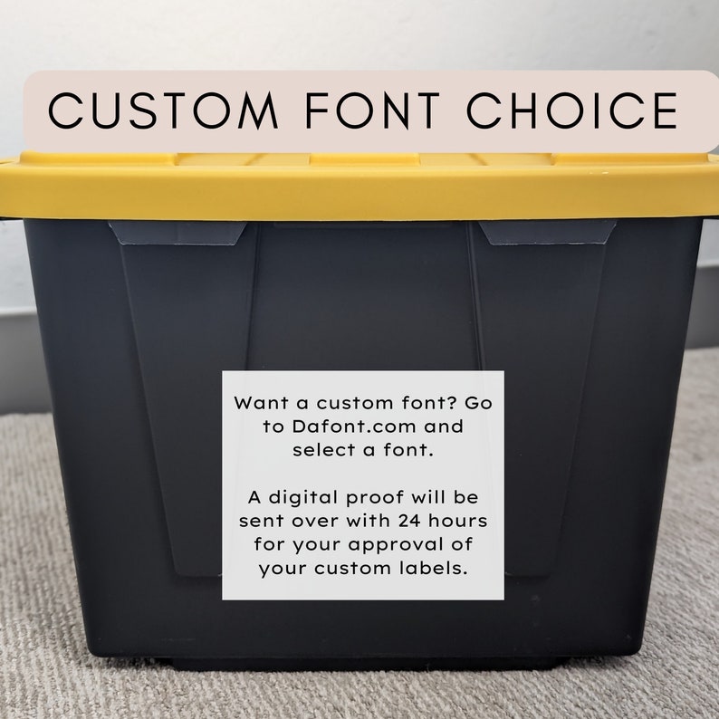 Garage Storage Labels, Organized Labels, Custom Labels, Basement ...