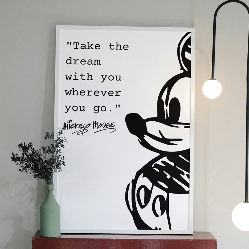 Mickey Mouse Wall Art, Kid's Room, Mickey and Minnie Digital Download ...