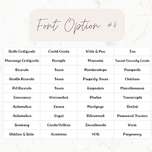 Home Organization Labels, Precut Home Filing System LABELS, Home Office ...