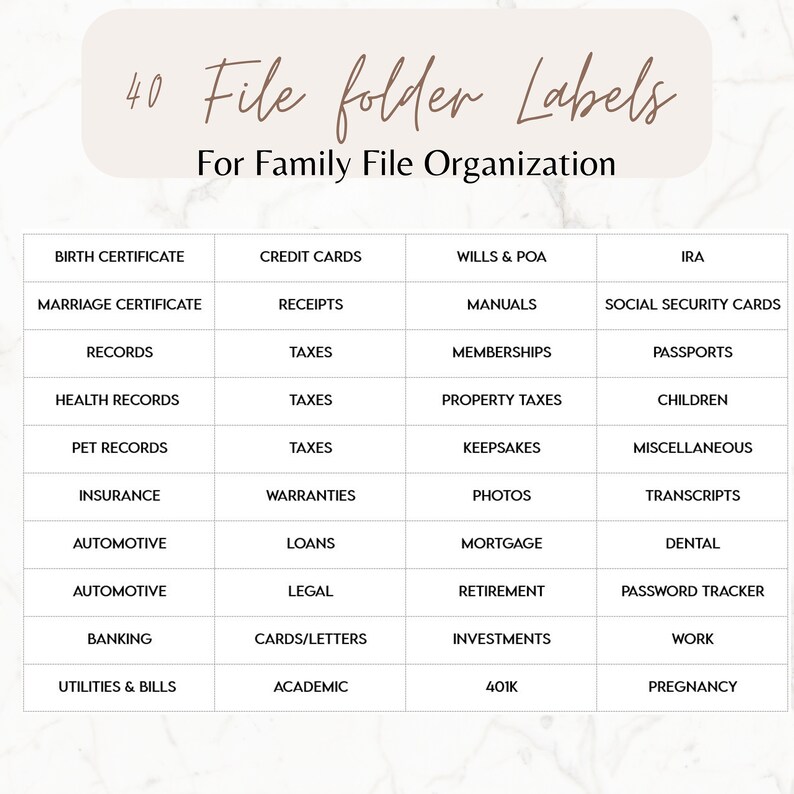 Home Office Labels Precut, Home Office, Home Organization, Organize ...
