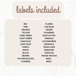 Building Bricks Toy Bin Labels, Montessori, Digital File, Trofast ...