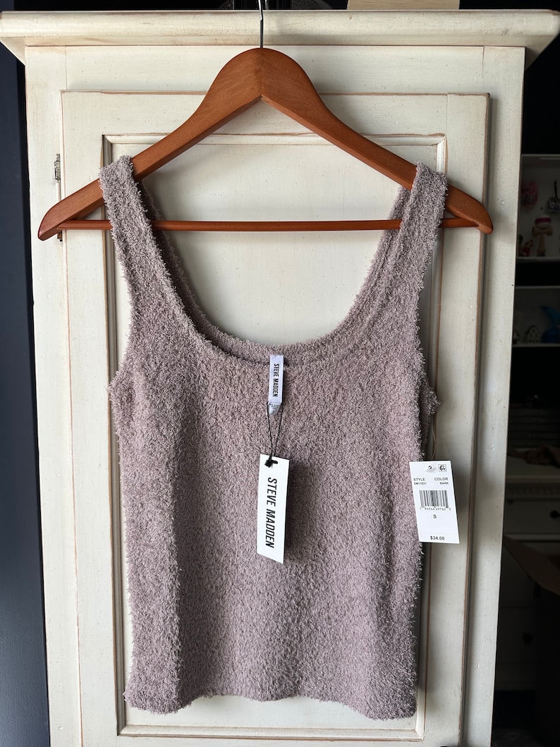 Steve Madden Tank Tops- Fuzzy Lounge or Going-out Top Comfortable ...