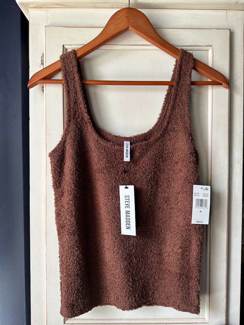 Steve Madden Tank Tops- Fuzzy Lounge or Going-out Top Comfortable ...