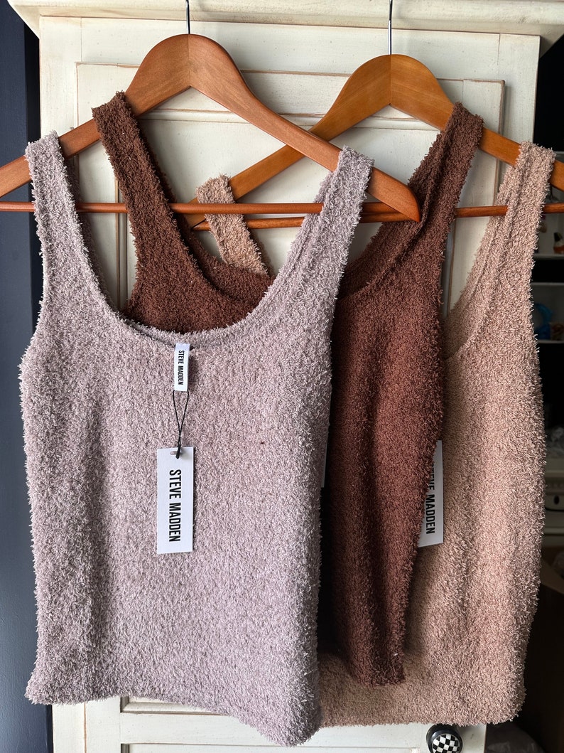 Steve Madden Tank Tops- Fuzzy Lounge or Going-out Top Comfortable ...