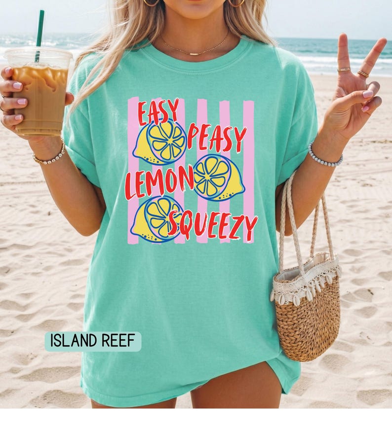 Easy Peasy Lemon Squeezy Comfort Colors® Shirt, Summer Fruit Tshirt ...