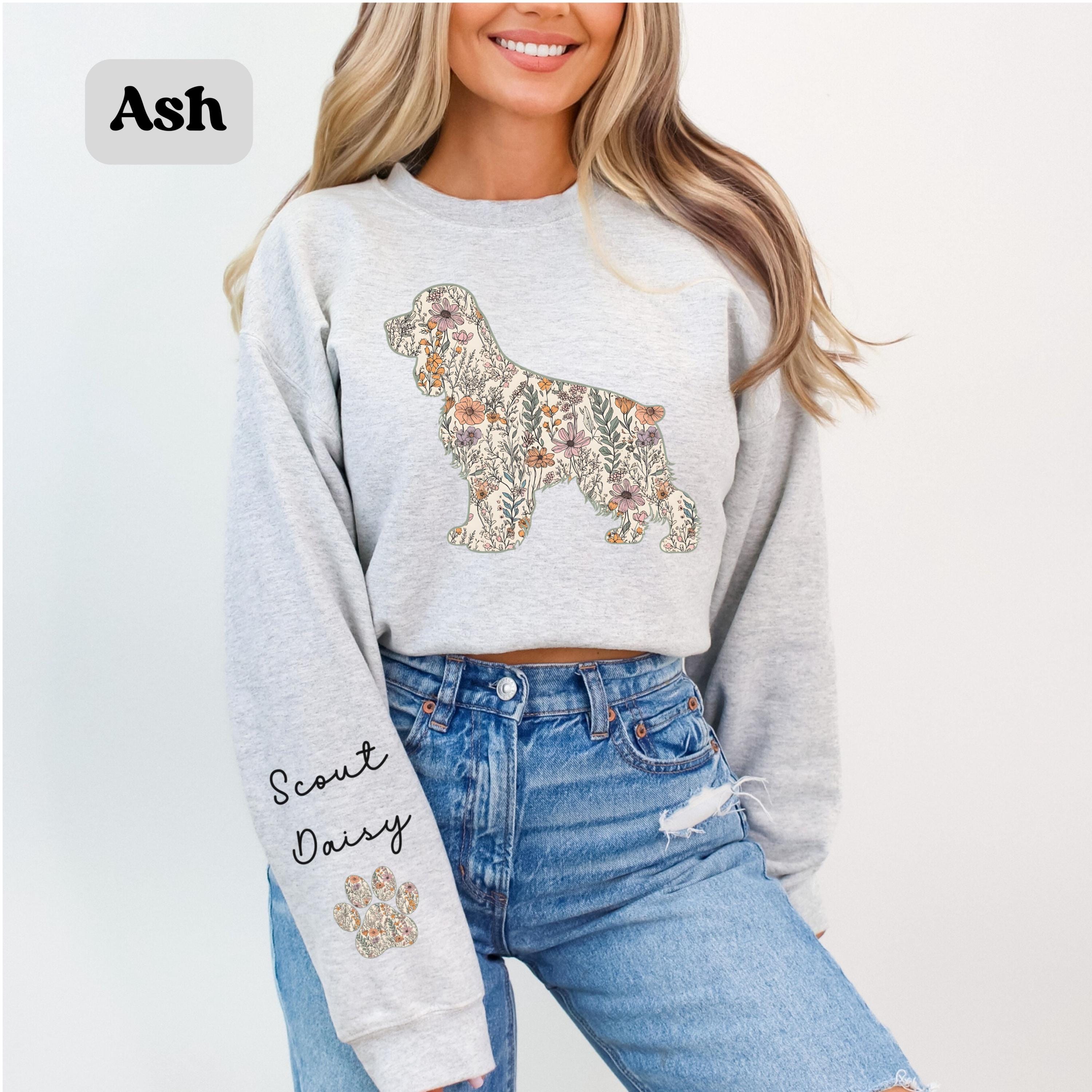 Personalized Cocker Spaniel Dog Mama Sweatshirt, Custom Dog Mom Hoodie ...