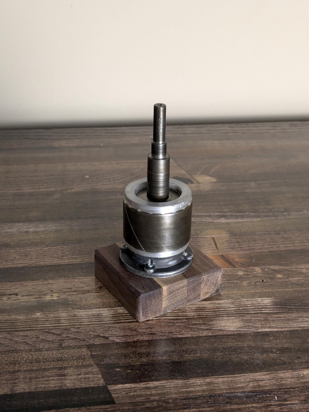 Kinetic Industrial Paperweight: Rotating Motor Armature Desk Art - Etsy
