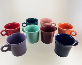 Fiestaware Java Mugs, Coffee Cups, Tom & Jerry C Handle, Ring Handle ...