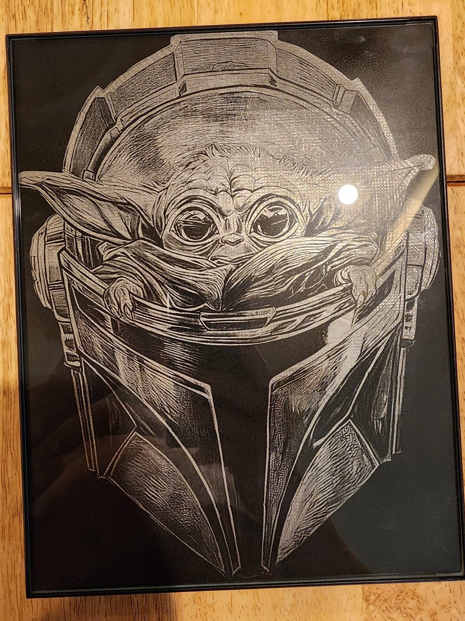 Baby Yoda Din Grogu Scratch Art - Etsy