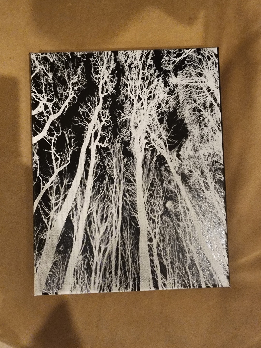 Laser Engraved Canvas Forest Art - Etsy