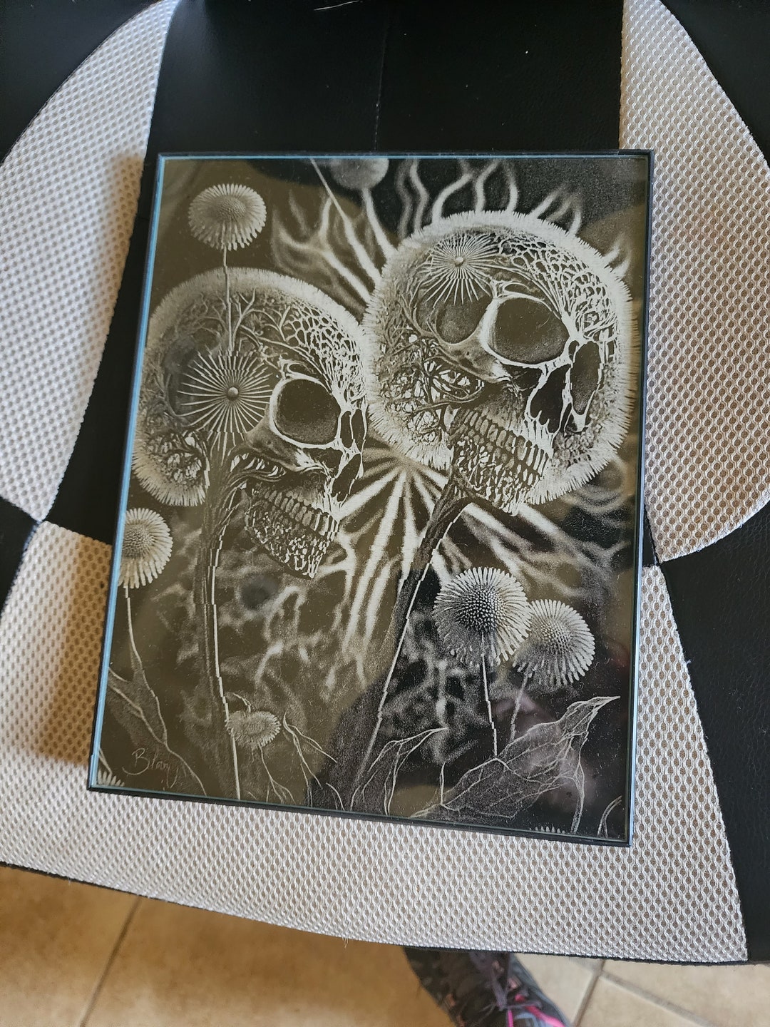 Skull Scratch Art - Etsy