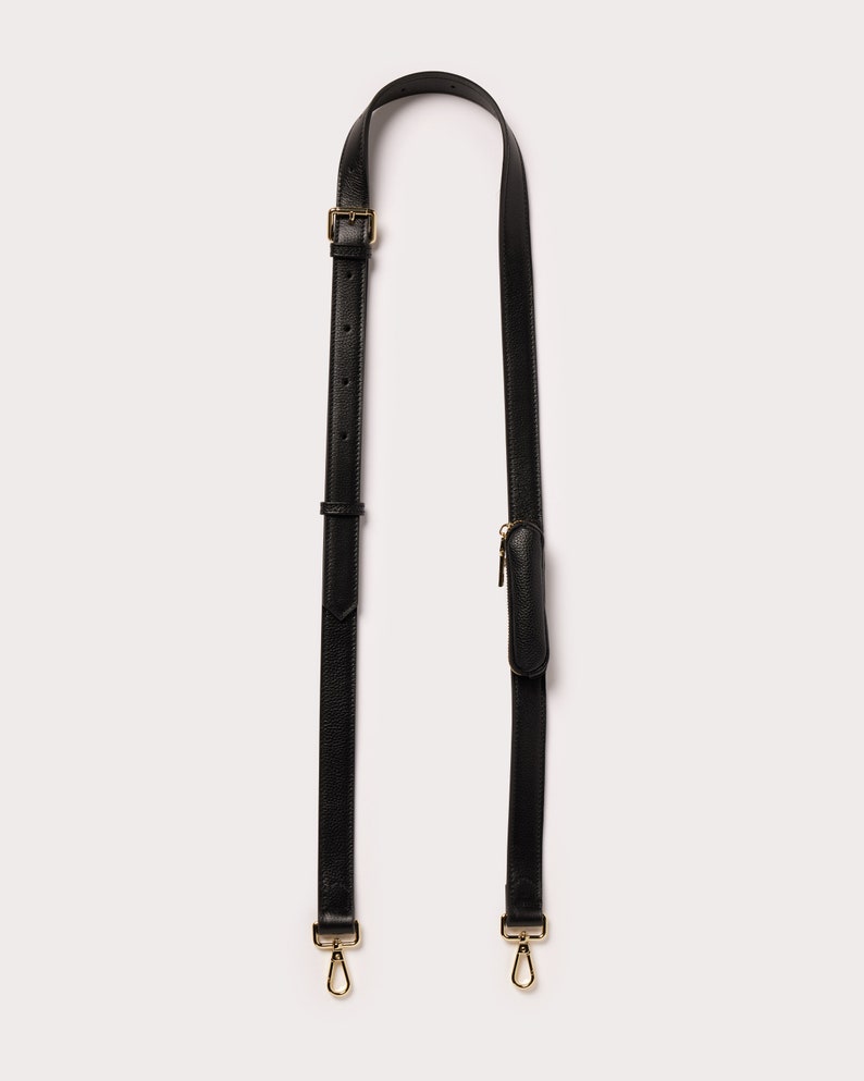 Genuine Leather Utility Strap With Lipstick Pouch - Adjustable ...