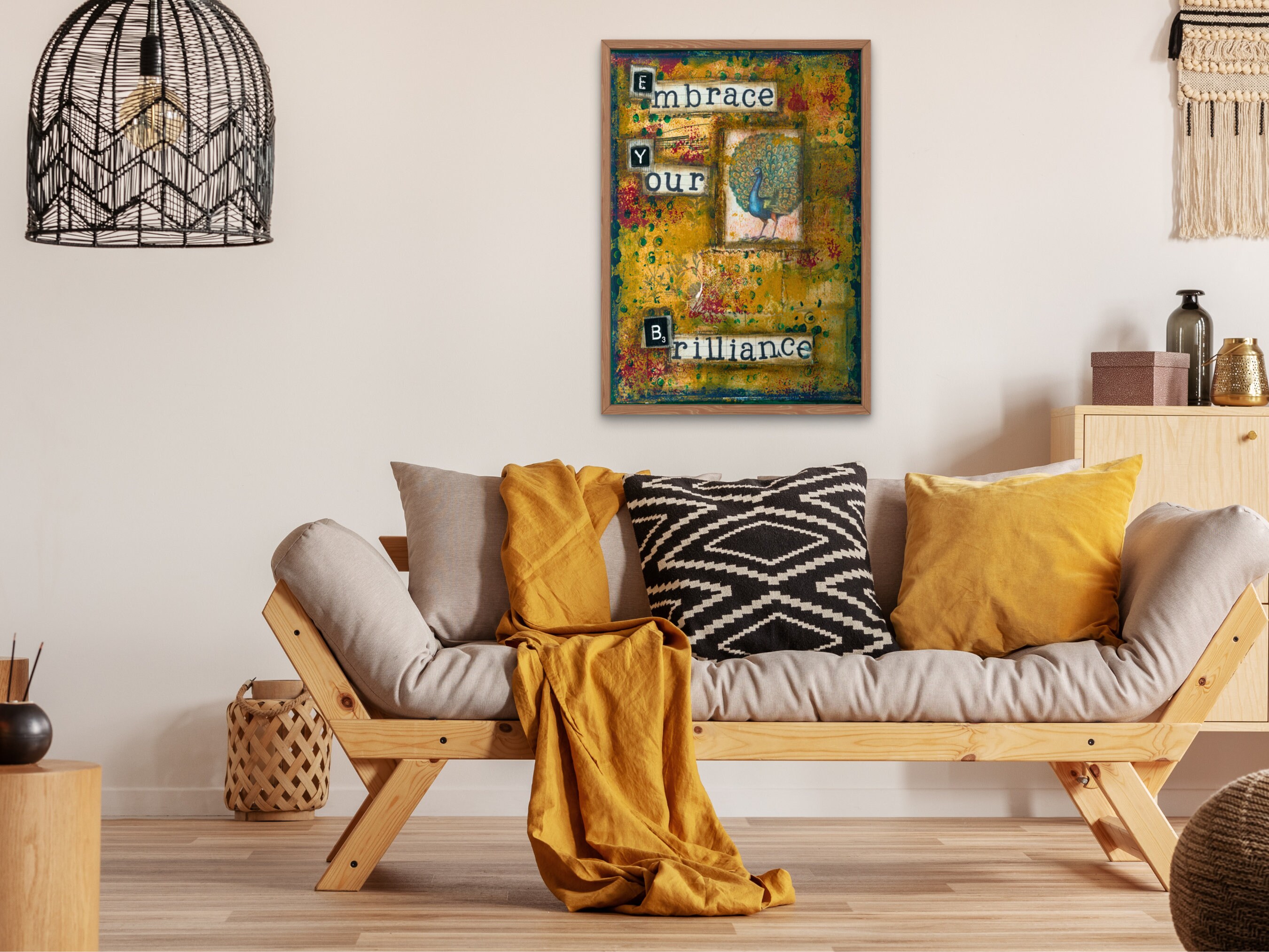 Brilliance Print, Mixed Media Art Print, Inspirational Art ...