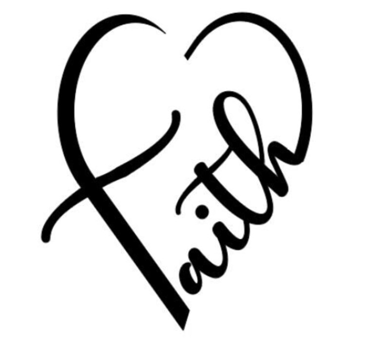 Heart SCG - Faith SVG - Digital Download - Cut File - Cricut - Faith ...