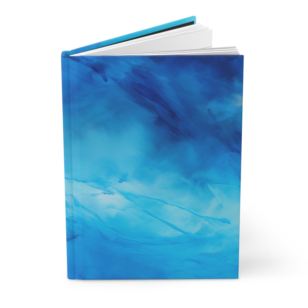Divine Blue Hardcover Journal Abstract Notebook - Etsy