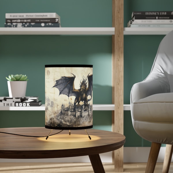 Medieval Dragon Table Lamp - Etsy