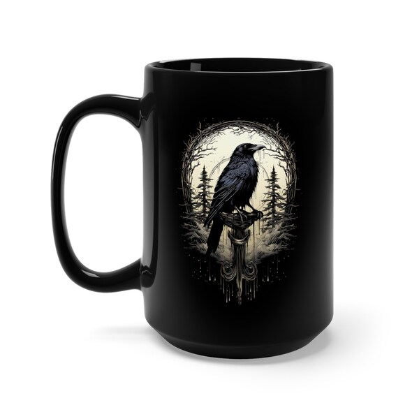 Raven Mug - Etsy
