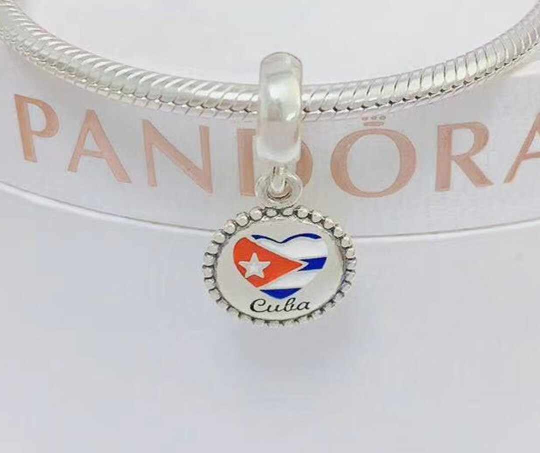 Pandora Cuba Flag Exclusive Dangle Charm Pendant S925 - Etsy