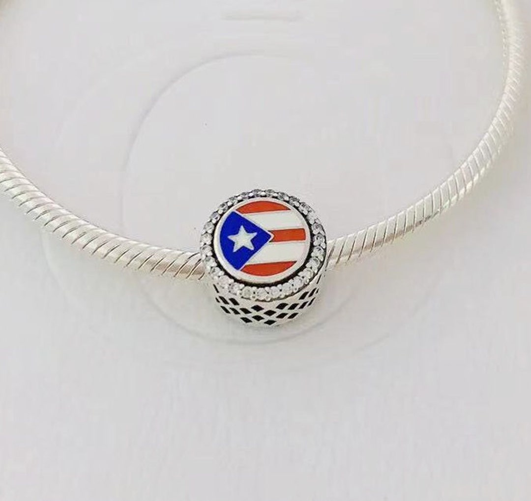 Pandora Puerto Rico Flag Exclusive Dangle Charm - Etsy
