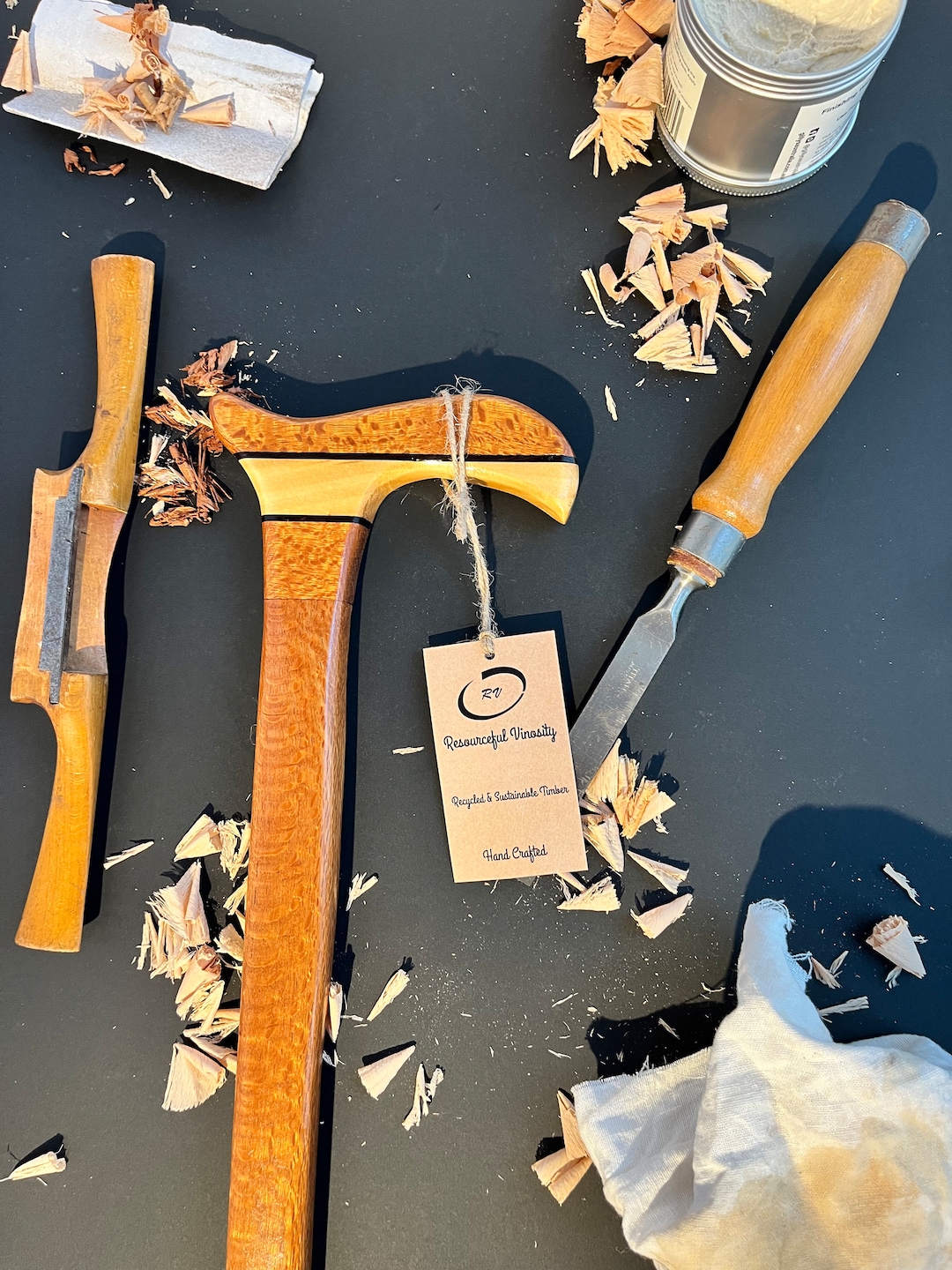 Walking Stick Hand Crafted Walking Stick Recycled and Sustainable ...