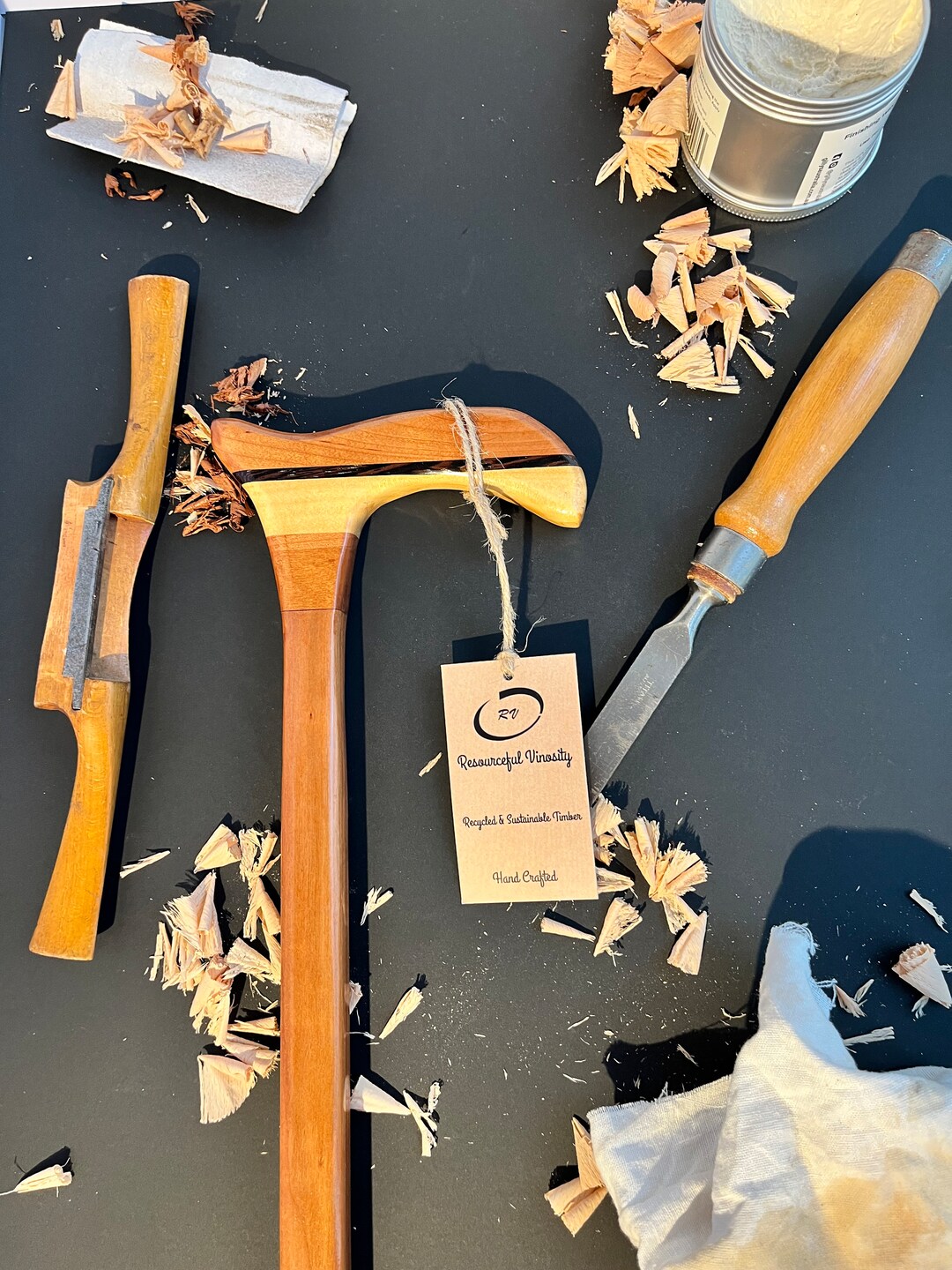 Walking Stick Hand Crafted Walking Stick Recycled and Sustainable ...