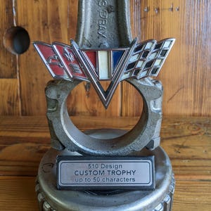 Excellence Chev Award Trophy, 1 of a Kind Artwork Made From Reclaimed ...
