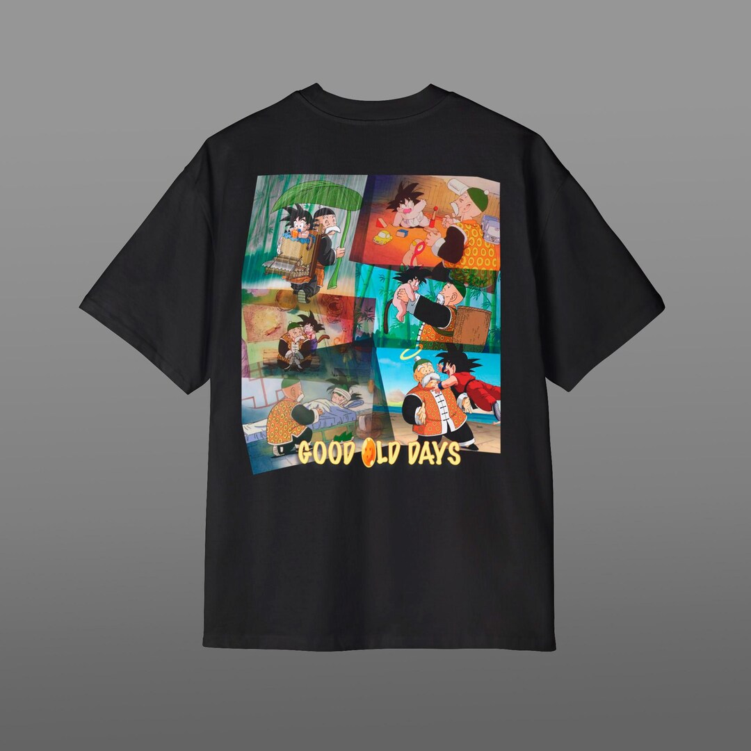 Dragon Ball Oversized T-shirt Retro Anime Collage 'good Old Days ...
