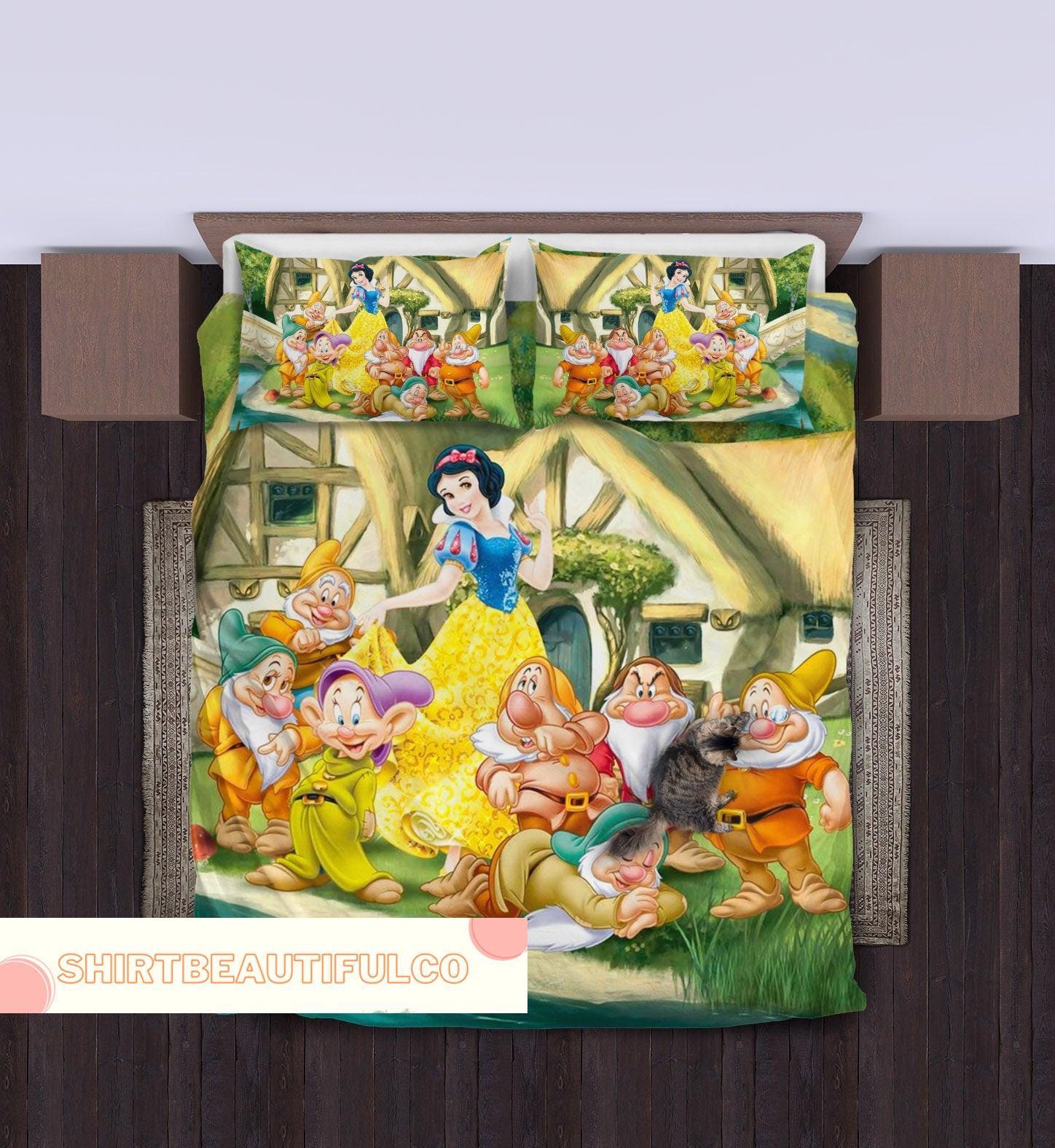 Snow White Bedding Set, Disney Snow White Duvet Set, Funny Snow White ...