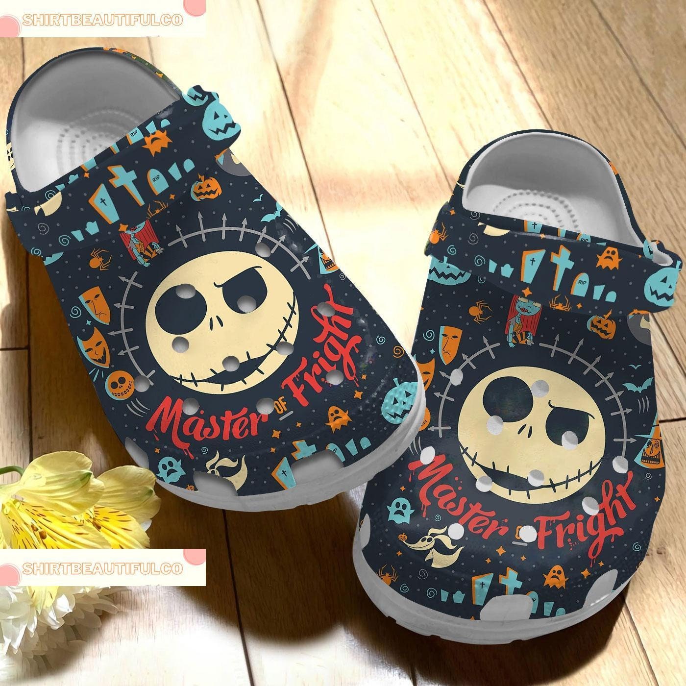 Halloween Gift Jack Skellington Crocs Nightmare Crocs Jack - Etsy