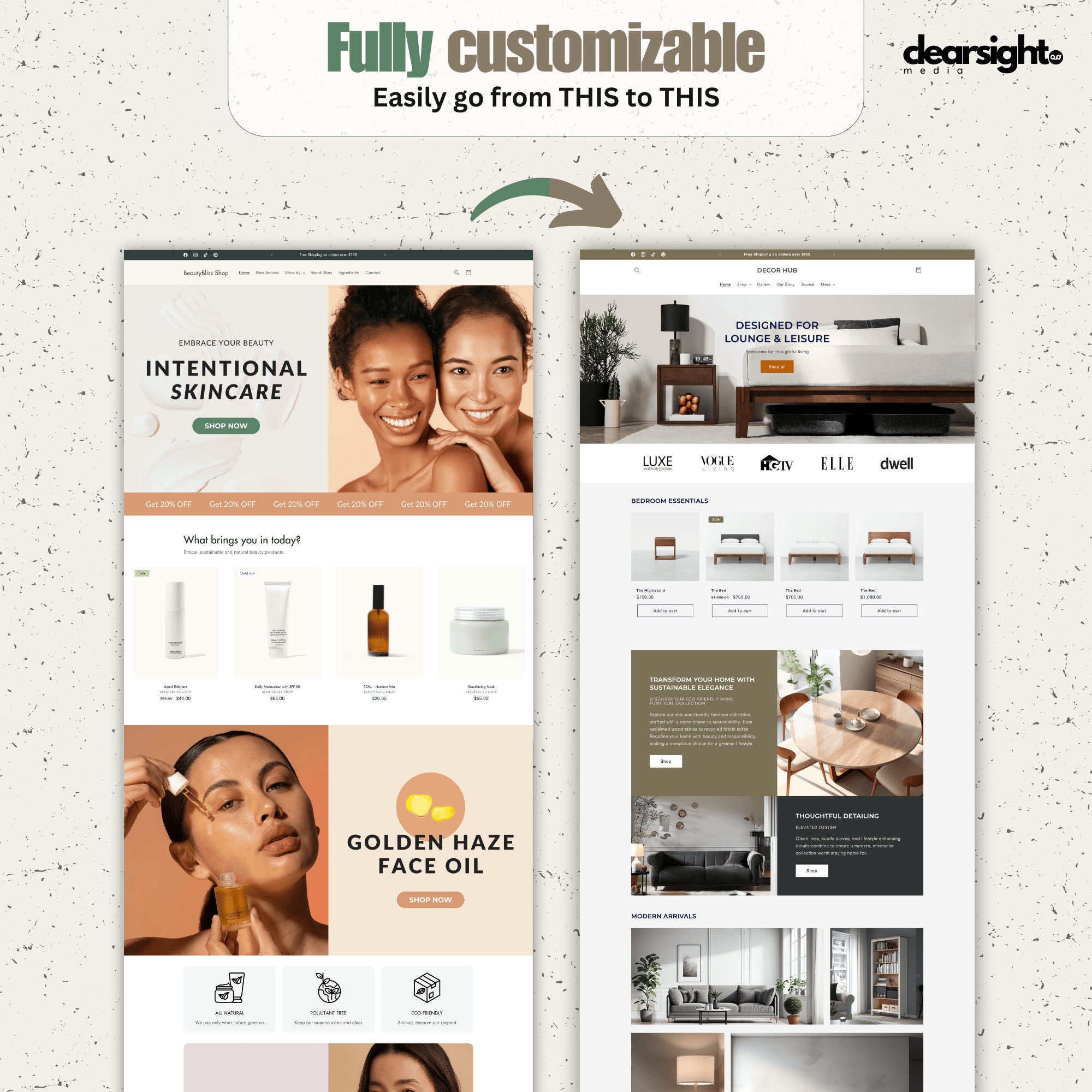 Shopify Setup in 24 Hrs, Shopify Template for Beauty Store, Hair ...