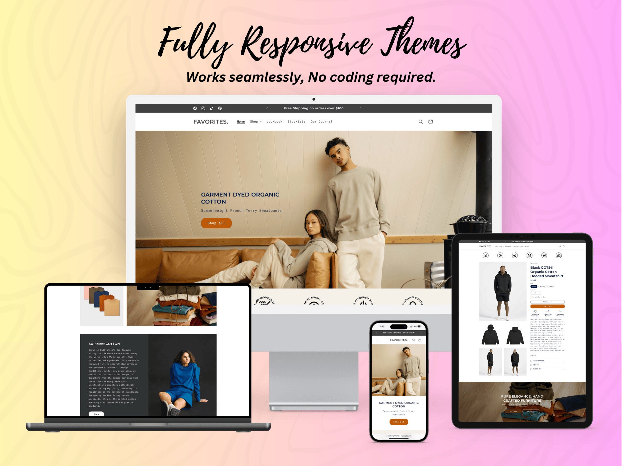 Shopify Full Site Setup in 24 Hrs & Free Shopify Theme, Custom Website ...