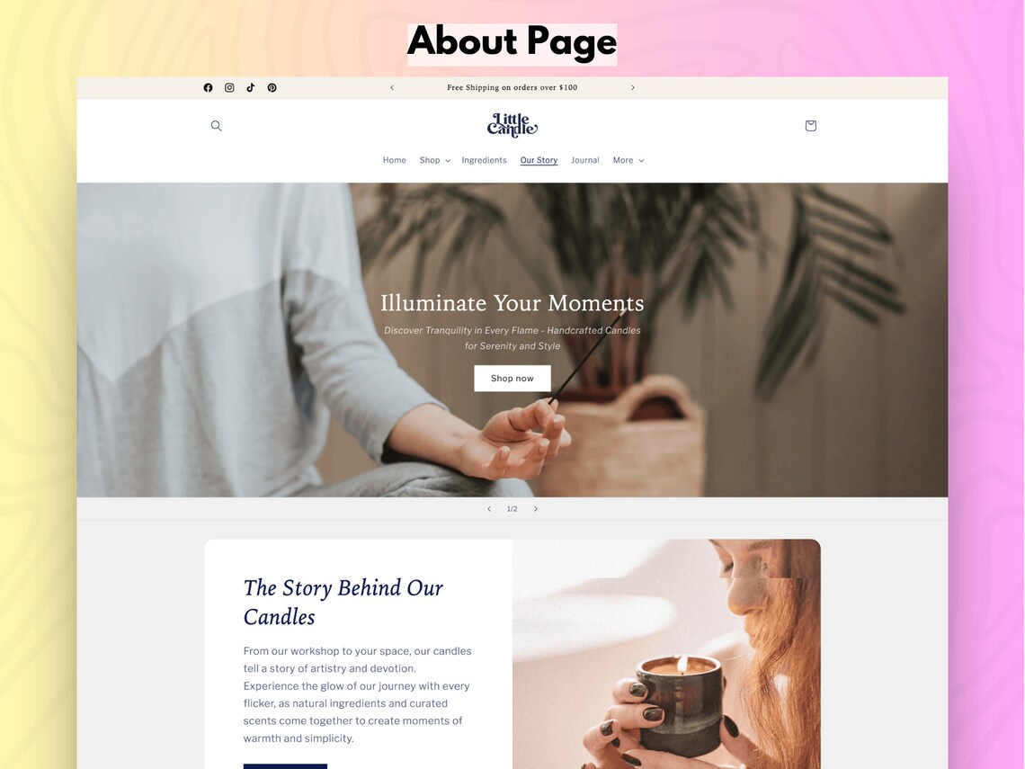 Shopify Full Site Setup in 24 Hrs & Free Shopify Theme, Custom Website ...