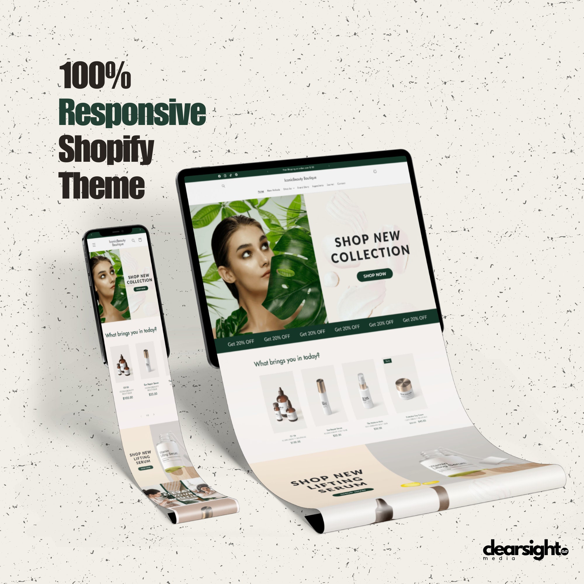 Beauty Website Template for Shopify, Beauty Store Shopify Theme ...