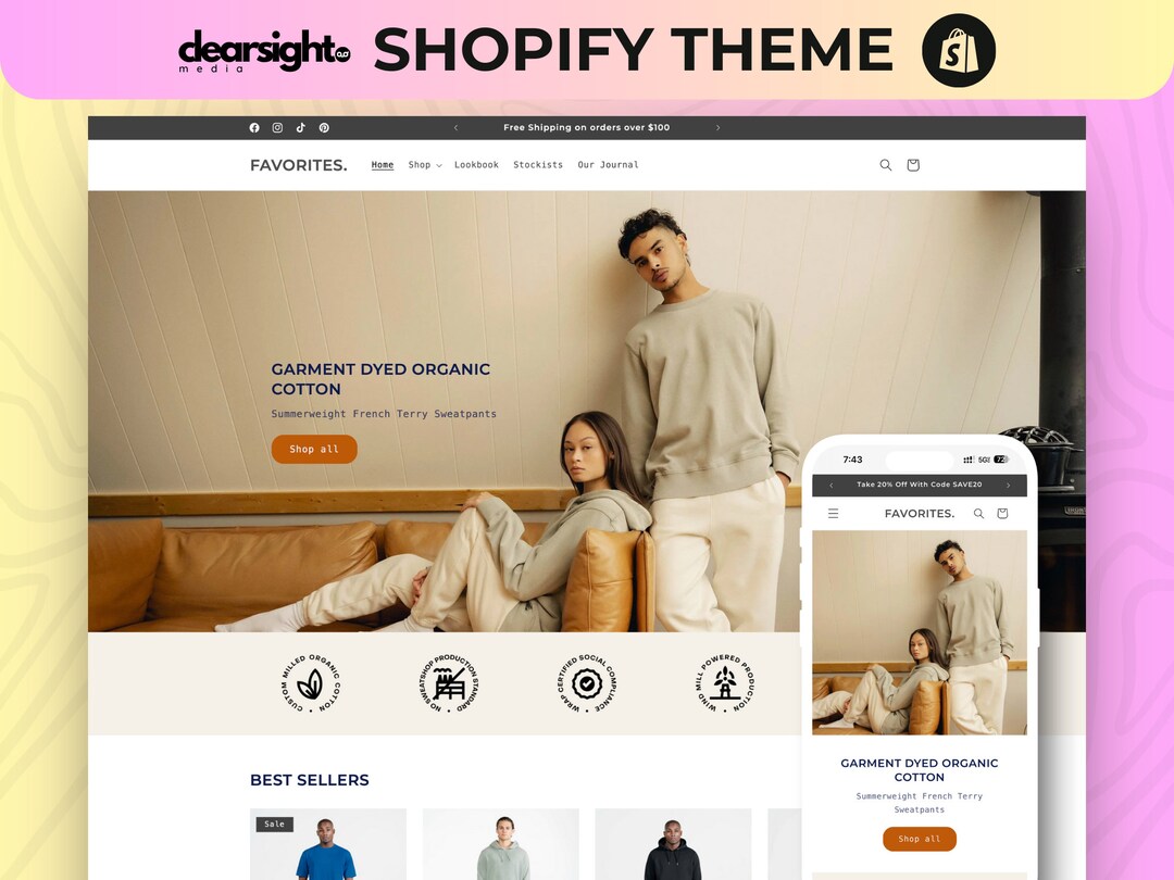 Fashion Shopify Template, Modern and Clean Shopify Theme, No-coding ...