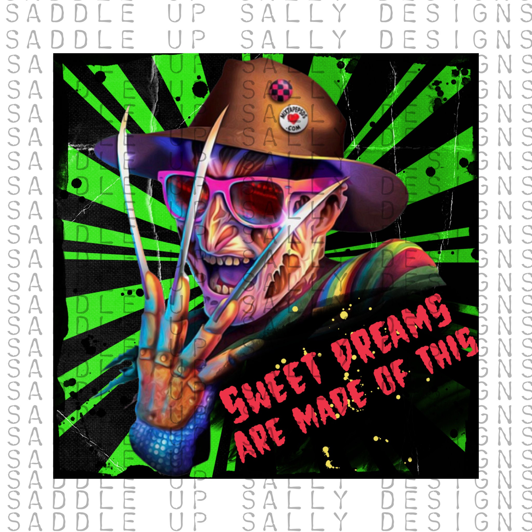 Freddy Krueger Sweet Dreams Are Made of This PNG Sublimation Design ...