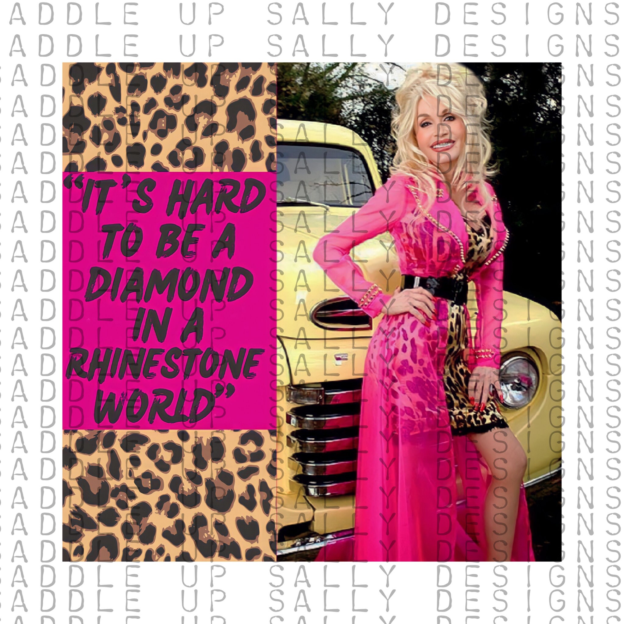 Dolly Parton It’s Hard to Be a Diamond in a Rhinestone World PNG ...