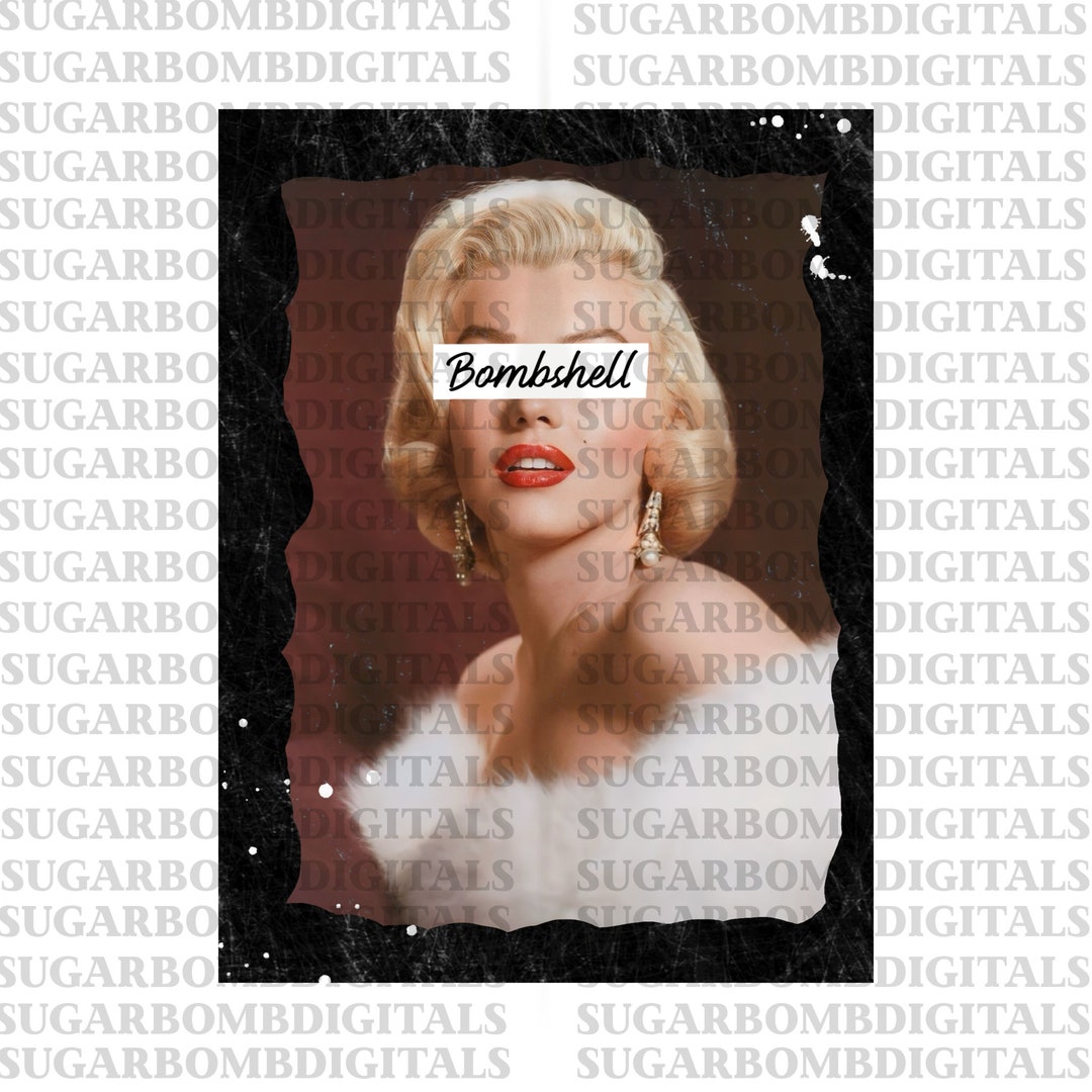 Marilyn Monroe Bombshell PNG Sublimation Design Download DTF Print ...